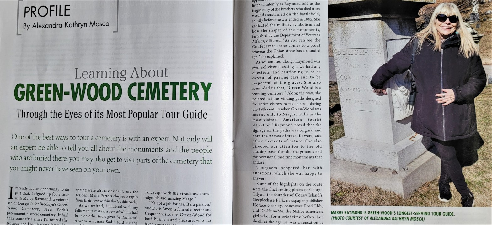 Green-Wood Cemetery’s Most Popular Tour Guide – Alexandra Kathryn Mosca ...